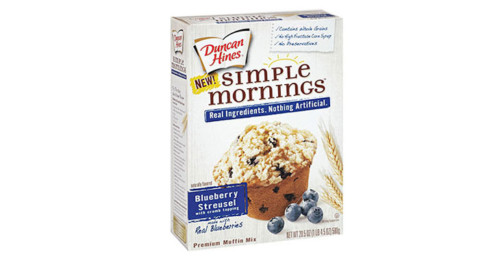 Duncan Hines Simple Mornings Blueberry Streusel Premium Muffin Mix