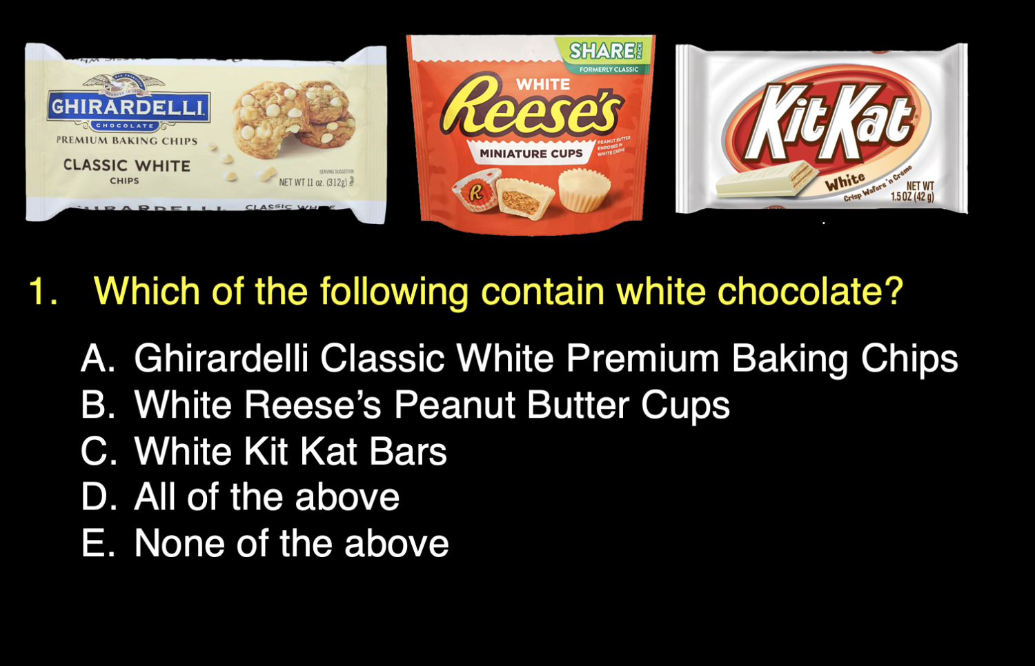 2020 Reasonable Consumer Quiz