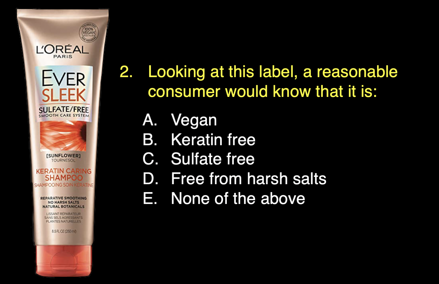 2020 Reasonable Consumer Quiz