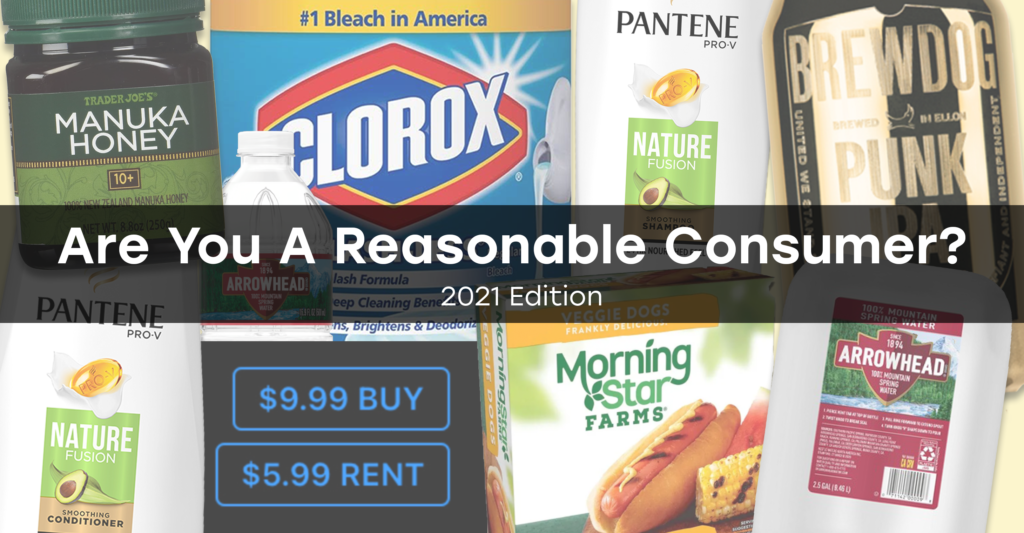 2021 Reasonable Consumer Quiz