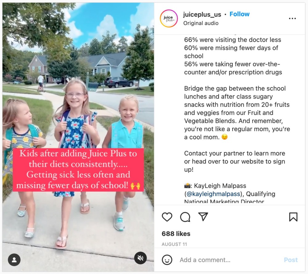 Weeding Out Juice Plus' Illegal Health Claims