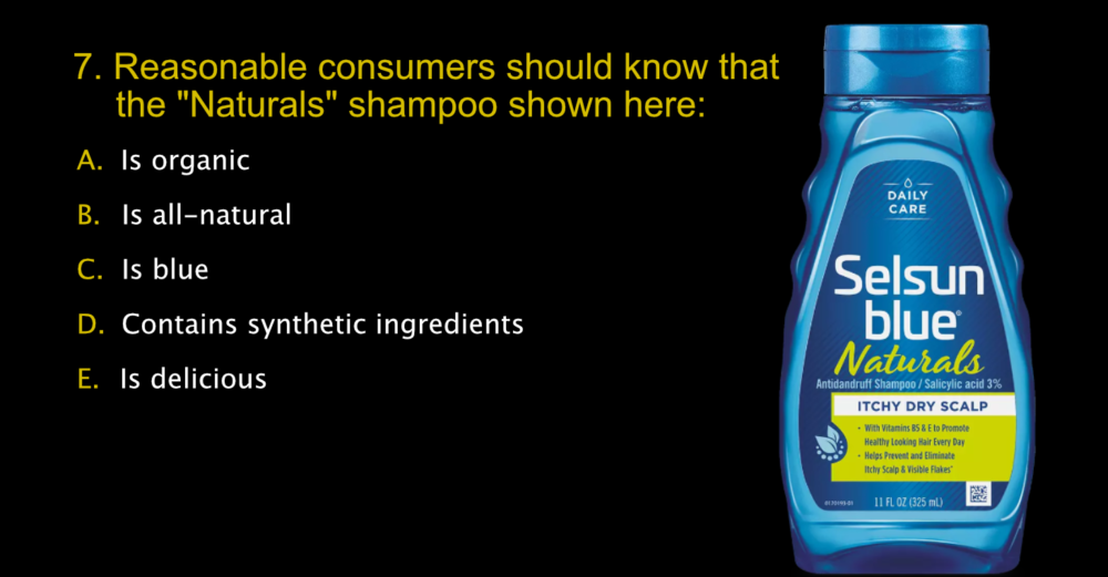 2022 Reasonable Consumer Quiz