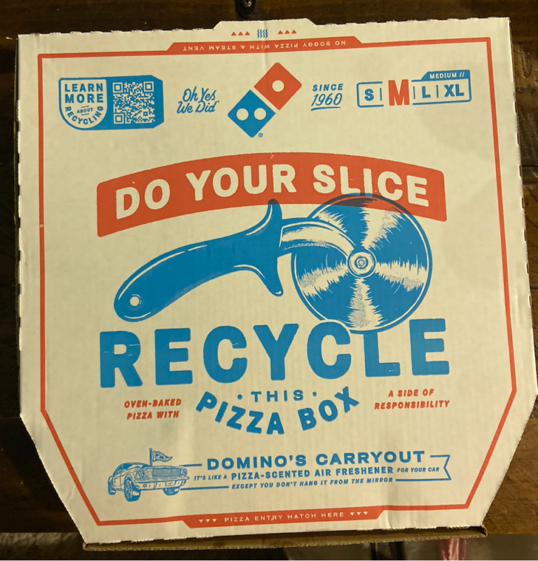 Domino’s 'Recyclable' Pizza Boxes